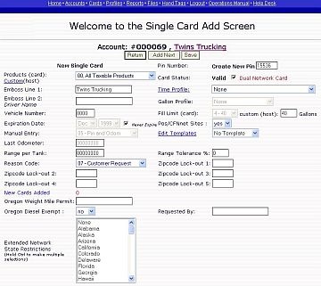 7-1 Adding a FleetWide Single Card